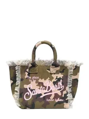 MC2 SAINT BARTH Colette Camouflage-print Tote Bag - Green