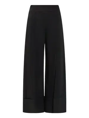 SIMONA CORSELLINI Palazzo Trousers - Black