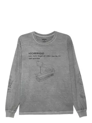 NEIGHBORHOOD Graphic-print Long-sleeve T-shirt - Grey