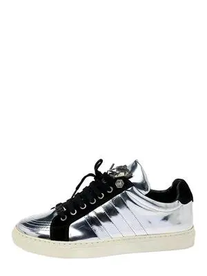 Philipp Plein Metallic Finish Low-top Sneakers - Silver