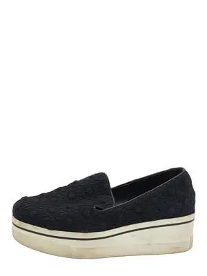 Stella McCartney Floral Crochet Platform Sneakers - Black