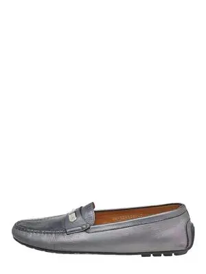 Ralph Lauren Metallic Loafers - Grey
