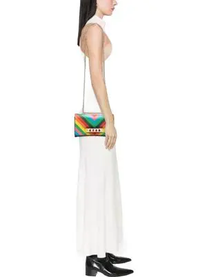 Valentino Garavani Rockstud Shoulder Bag - Red