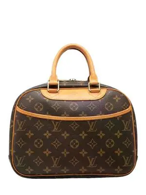 LOUIS VUITTON Monogram Trouville Handbag - Brown