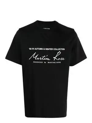 Martine Rose Logo Print T-shirt - Black