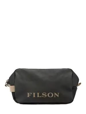 Filson Logo Print Wash Bag - Black