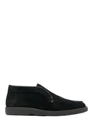 Santoni Suede Desert Boots - Black