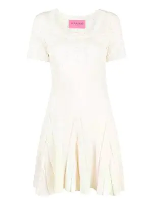 Viktor & Rolf Spinning Threads Knitted Minidress - Neutrals