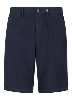 MYTHS Cotton Pique Shorts - Blue