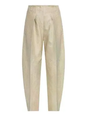 Jacquemus The Ovalo Curved Pants - Neutrals