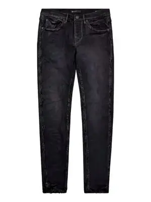 PURPLE BRAND Inside Out Frayed Jeans - Black