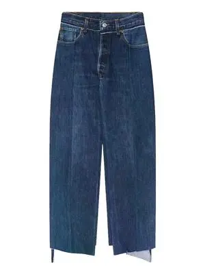 Vetements Asymmetric Hem Jeans - Blue