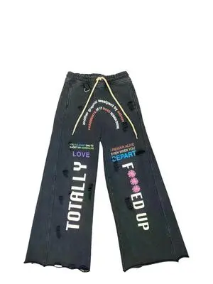 Astrum Distressed Sweatpants - Black