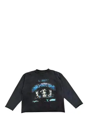 Astrum Graphic-print Long-sleeve T-shirt - Black