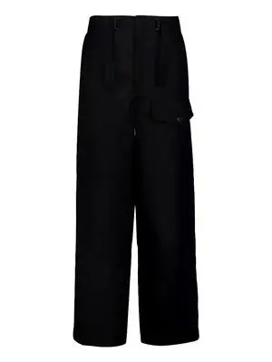 Auralee Belted Cargo Pants - Black