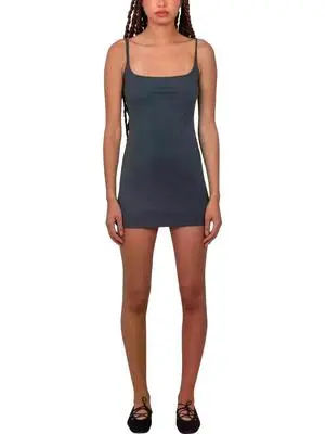 Gimaguas Lula Spaghetti-strap Mini Dress - Grey