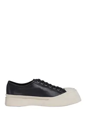 Marni Logo Patch Lace-up Sneakers - Nude