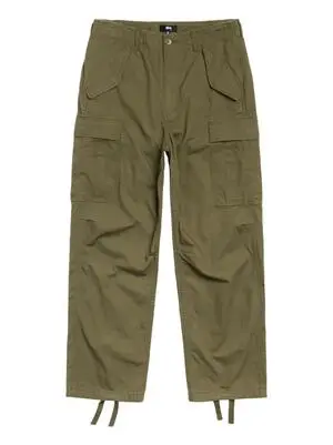 StÜssy Cargo Pants With Adjustable Waist And Knee Pleats - No