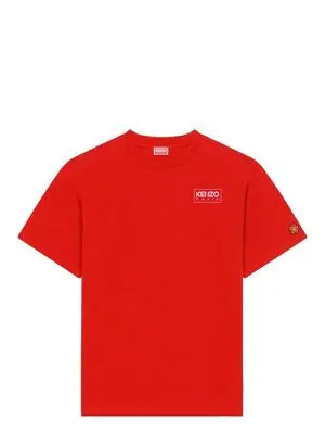 Kenzo Crewneck Oversize T-shirt - Red
