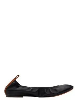 LANVIN Leather Ballet Flats - Black