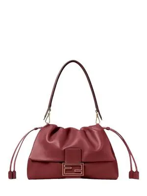 Fendi Large Mamma Baguette Shoulder Bag - Burgundy