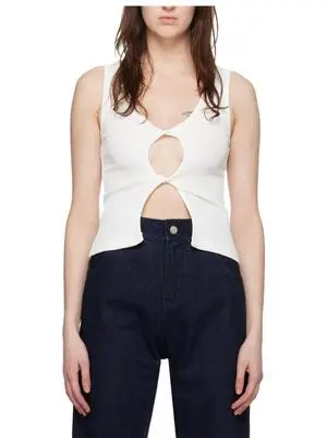 CHRISTOPHER ESBER Christopher Esber Cut-Out Knotted Top