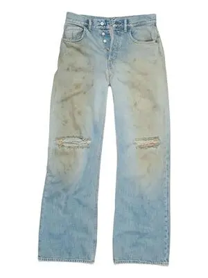 Acne Studios Acne Studios Distressed Wide-Leg Jeans Medium Blue