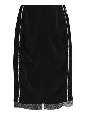 AVAVAV Sequin Embellishment Midi Skirt - Black