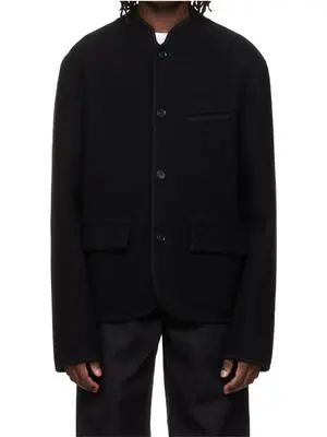 RIER Long-sleeved Casual Jacket - Black