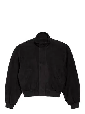 Balenciaga Stand Collar Zip-up Jacket - Black