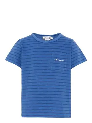 Bonpoint Striped Crewneck T-shirt - Blue