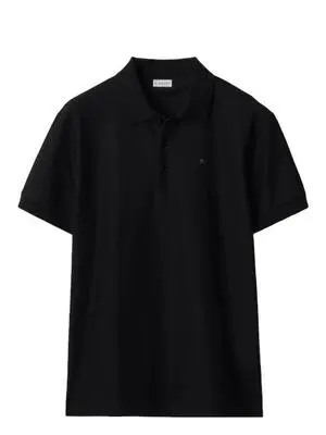 Burberry Burberry Evan Logo Piqué Polo Shirt Black