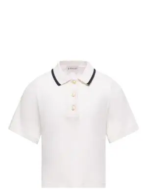 Moncler Cotton Polo Shirt - White