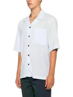 OFFICINA36 Short-sleeve Buttoned Shirt - Blue