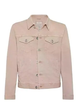Brunello Cucinelli Button-up Denim Jacket - Neutrals