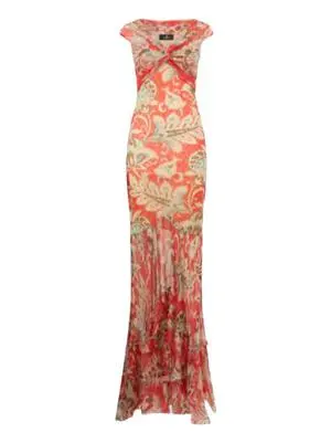 ETRO Etro Ruffled Paisley Maxi Dress