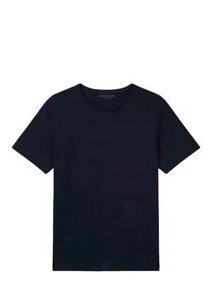 Majestic Filatures Raw-edge Cotton T-shirt - Blue