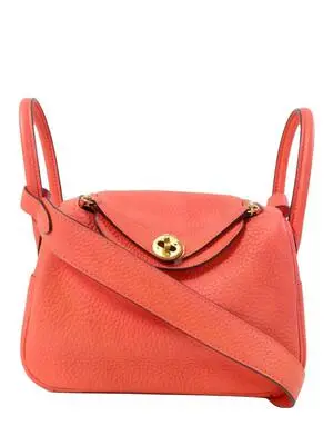 Hermès Mini Lindy Shoulder Bag - Orange