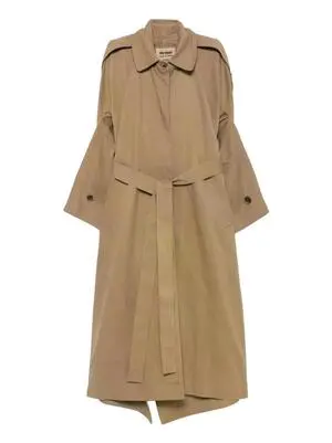 UMA WANG Belted Trench Coat - Brown