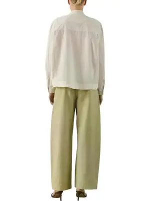 Soeur Chypre Band Collar Shirt - Neutrals