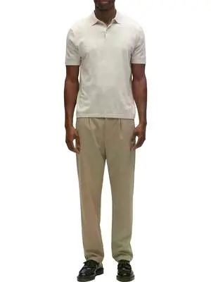 GABBA Benson New Knit Polo Shirt - Neutrals