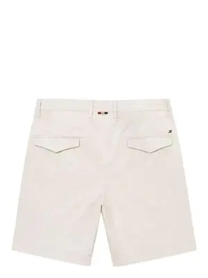 MASON'S Logo Embroidered Shorts - Neutrals