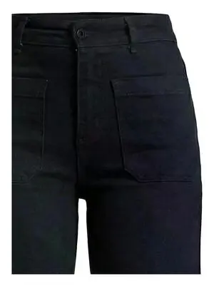 ASKK NY Wide Leg Patch Pocket Jeans - Blue