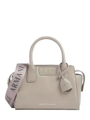 Armani Exchange Logo-strap Tote Bag - Neutrals