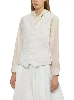 Comme Des Garçons Crochet-knit Waistcoat - Neutrals
