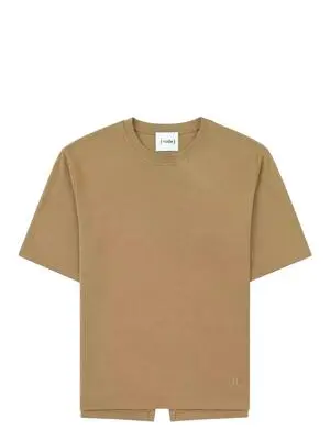 NUDE Split-hem T-shirt - Neutrals