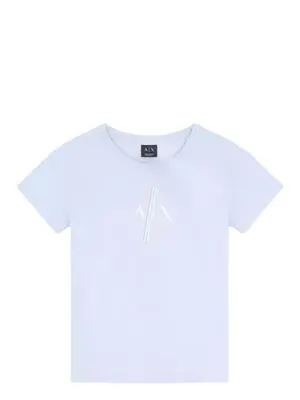 Armani Exchange Logo Detail Cotton T-shirt - Blue