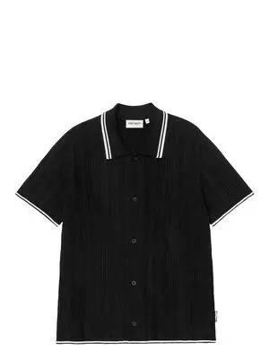 Carhartt Work In Progress Ramsey Striped Collar Knit Shirt - Blue