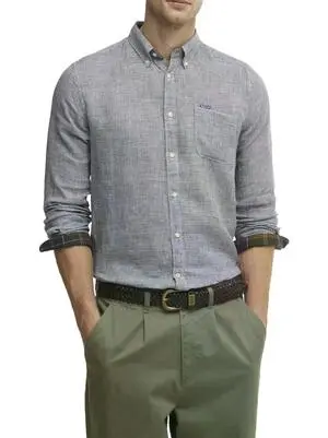 Barbour Linton Tailored Shirt - Blue