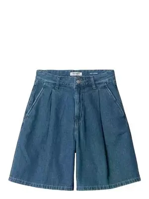 Carhartt Work In Progress Alta Pleated Denim Shorts - Blue